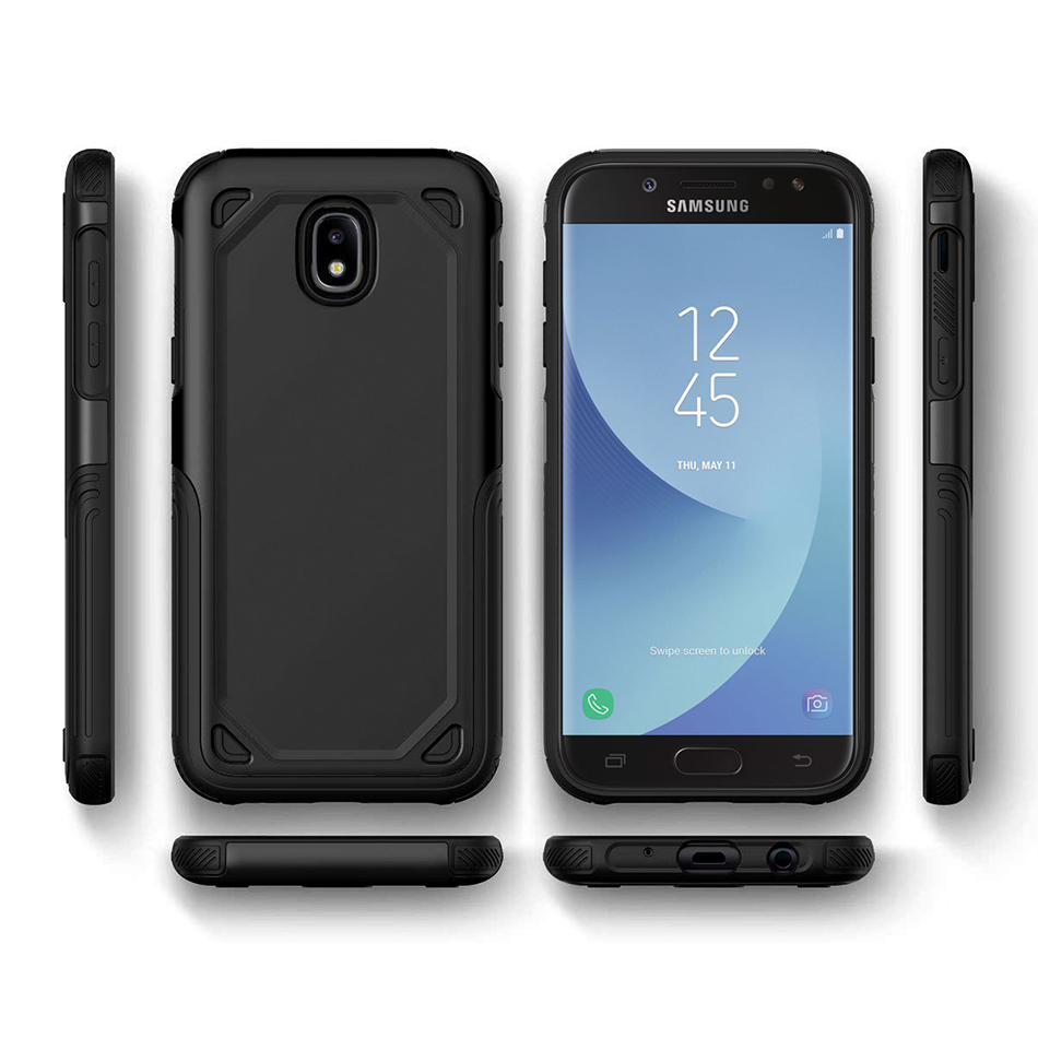 Hybrid Guard Shockproof Case for Samsung Galaxy J5 Pro (Black)